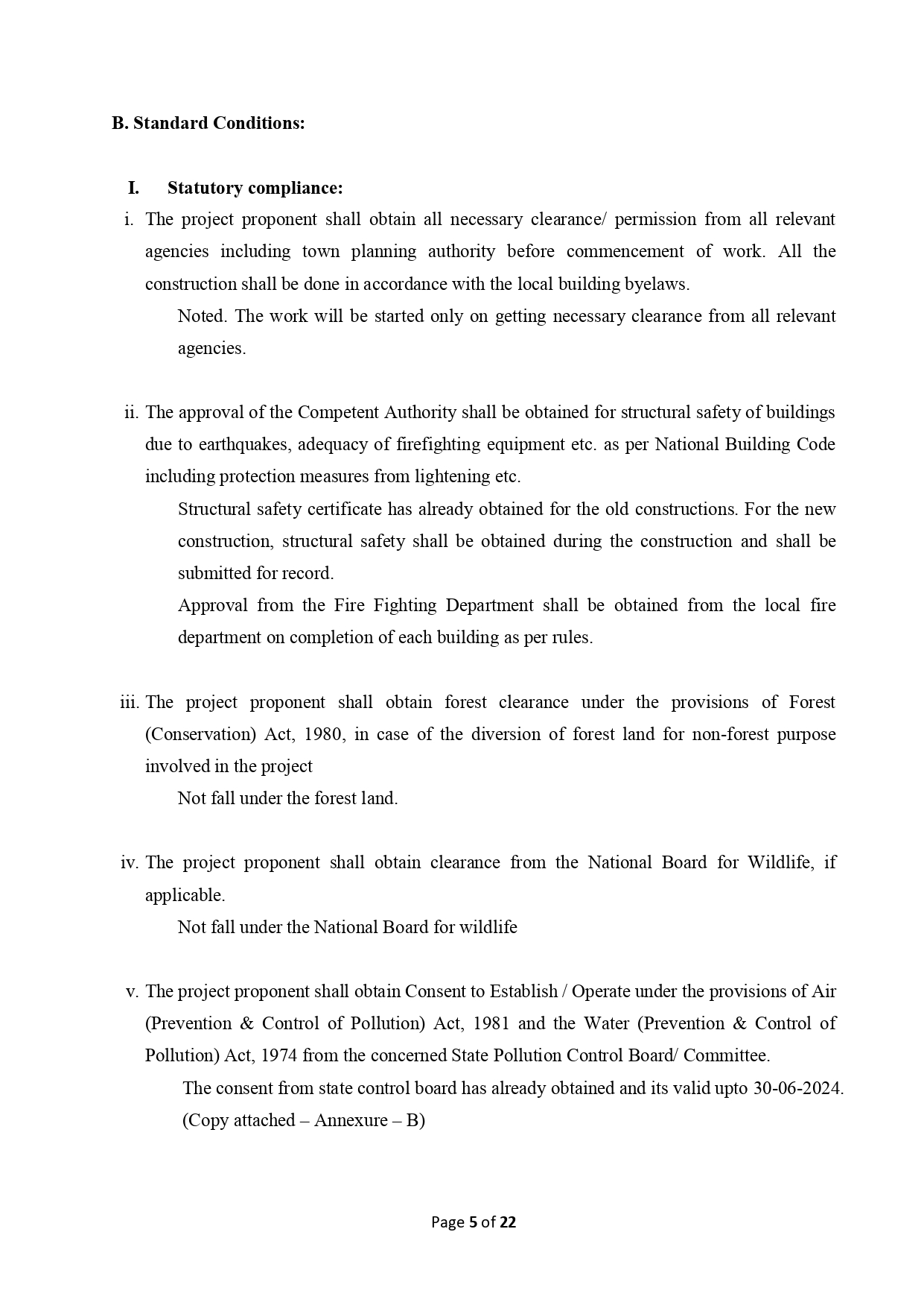 Form V - Environmental Statement | Mar Sleeva Medicity Palai