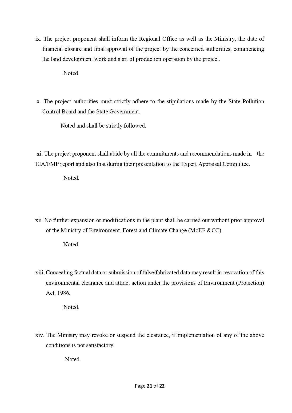 Form V - Environmental Statement | Mar Sleeva Medicity Palai